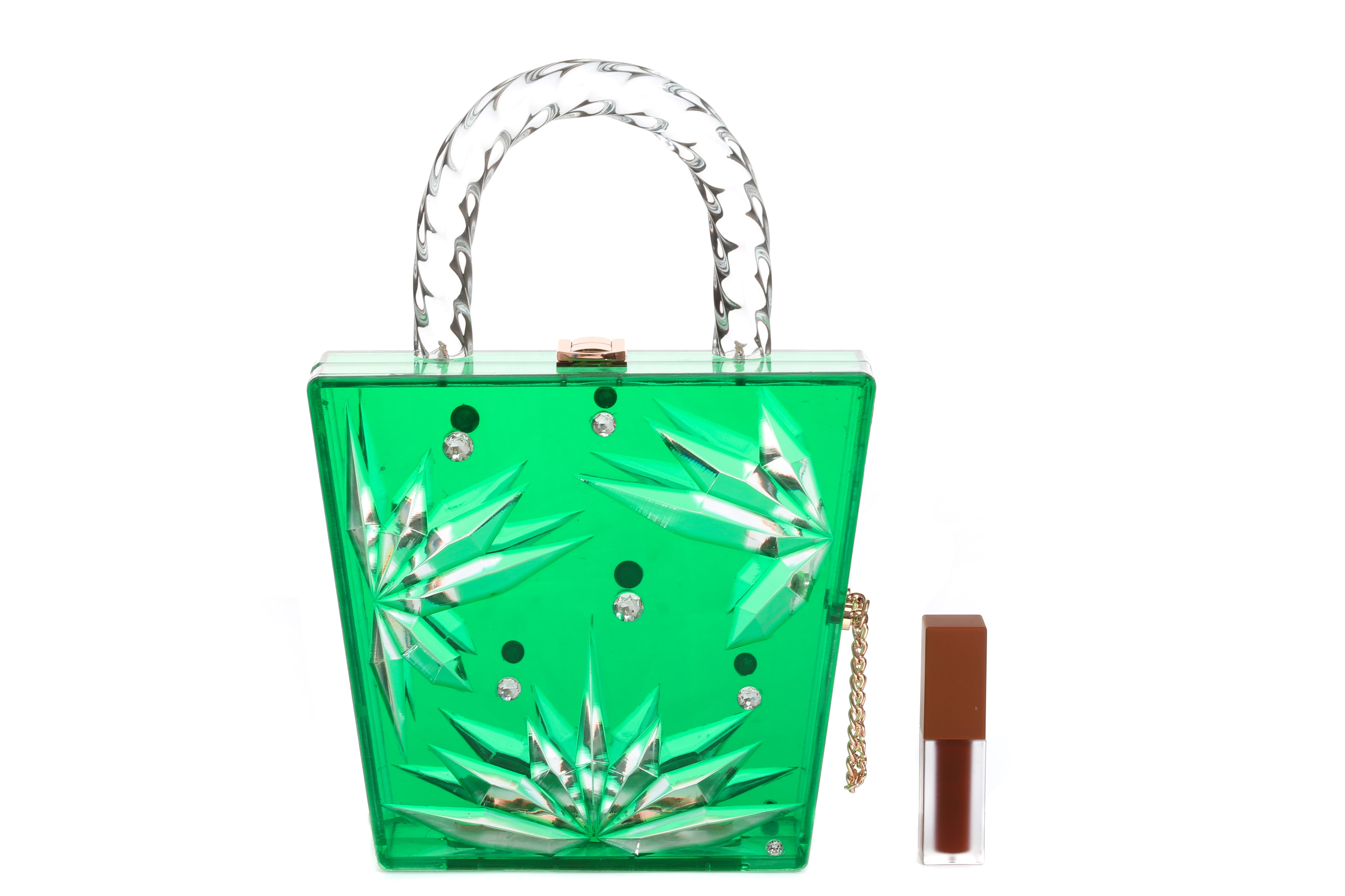 Custom Box Clutch | Acrylic Clutch | Leather Handbag – MILANBLOCKS